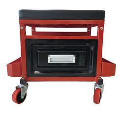 Huxley Garage Black & Red Rolling Tool Box Stool at Menards®