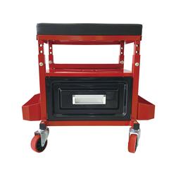 Huxley Garage Black & Red Rolling Tool Box Stool at Menards®