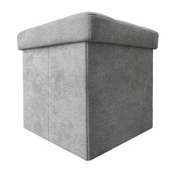 13 Gray Folding Ottoman