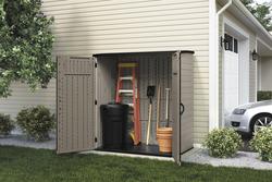 Suncast® Extra Large Vertical 6 x 4 Outdoor Resin Storage Shed at Menards®