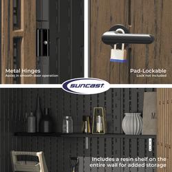 Suncast® 7 x 4 Modern Outdoor Resin Storage Shed at Menards®