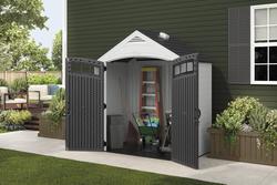 Suncast® Vista® 7 x 4 Outdoor Resin Storage Shed at Menards®