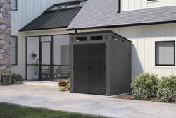 Suncast® Modernist® 6 x 5 Outdoor Resin Storage Shed at Menards®