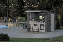 Suncast® Cabana 8 x 7 Outdoor Resin Entertainment Shed at Menards®