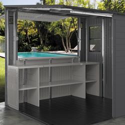 Suncast® Cabana 8 x 7 Outdoor Resin Entertainment Shed at Menards®