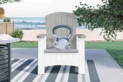 Suncast® Dove Gray/White Adirondack Chair at Menards®