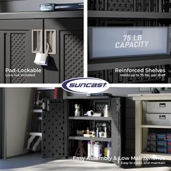 Suncast® 30"W x 36"H x 20-1/4"D Base Storage Cabinet at Menards®