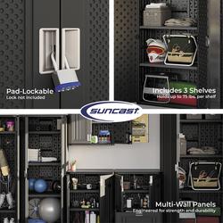 Suncast® 40"W x 80-1/4"H x 20-1/4"D Mega Tall Storage Cabinet at Menards®