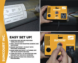 Suncourt® Ductstat Temperature Sensitive Duct Fan Switch at Menards®