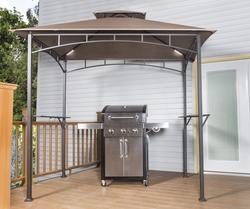 Backyard Creations® 8' x 5' Grill Gazebo with LED Lights at Menards®