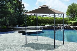 Backyard Creations® 8' x 5' Grill Gazebo with LED Lights at Menards®