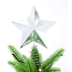 Enchanted Forest® 6" Silver Star Tree Topper at Menards®