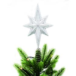 Enchanted Forest® 7.5" Silver Mini Star Tree Topper at Menards®
