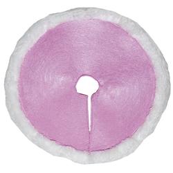 Enchanted Forest® 12" Pink/White Mini Tree Skirt at Menards®