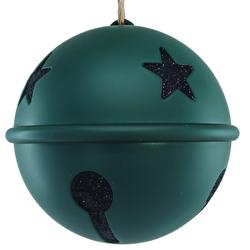 Enchanted Forest® 8" Green Bell with Star Cutouts Shatterproof Ornament ...