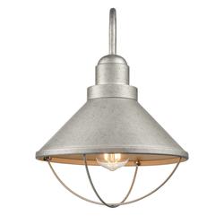 Patriot Lighting® Conall Galvanized Gray Outdoor Wall Light 2-Pack at ...