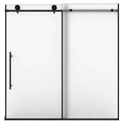 Tuscany® Corsica 60"W x 60"H Oil-Rubbed Bronze Frameless Soft-Close ...