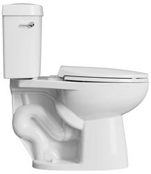 Tuscany® Lakeshore 2-Piece 10" Rough-In White Tall Elongated Toilet at ...
