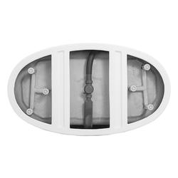 Tuscany® Lunata 65"W x 30-3/4"D x 28-3/8"H White Acrylic Freestanding ...