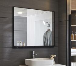 Tuscany® 48"W x 36"H Matte Black Framed Mirror at Menards®