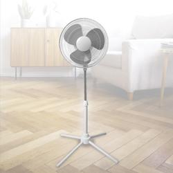 Lifesmart 16" White Oscillating Pedestal Fan at Menards®