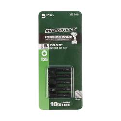 Masterforce® Impact 1" Star T25 Insert Drive Bit - 5 Pack at Menards®