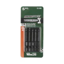Masterforce® Impact 2" Square #2 Power Drive Bit - 5 Pack at Menards®