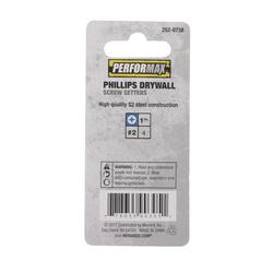 Performax® 1" Phillips P2R Drywall Screw Setter - 4 Pack at Menards®