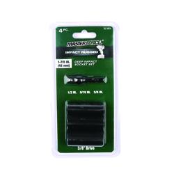 Masterforce® Impact 3/8" Drive SAE Deep Socket Set - 4 Piece at Menards®