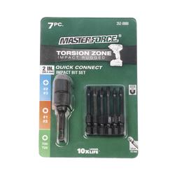 Masterforce® Impact Quick Connect Drive Bit Set - 7 Piece at Menards®