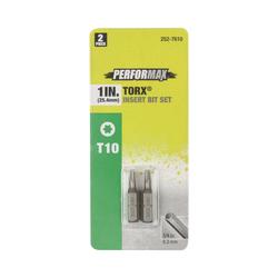 Performax® 1" Star T10 Insert Drive Bit - 2 Pack at Menards®