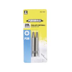 Performax® 2" Phillips P2R Drywall Power Drive Bit - 2 Pack at Menards®