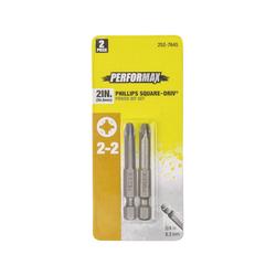 Performax® 2" Phillips-Square-Driv® #2 Power Drive Bit - 2 Pack at Menards®