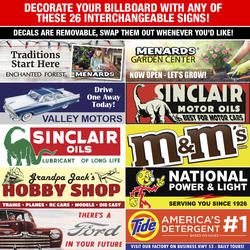 O Scale 26-Sign Lighted Billboard (Decal Set #3) at Menards®