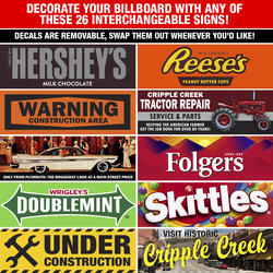 O Scale 26-Sign Lighted Billboard (Decal Set #3) at Menards®
