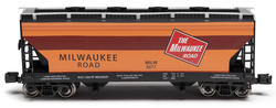 O Gauge Milwaukee Road ACF 2-Bay Covered Hopper at Menards®