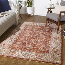 Surya Mirabel Rust 24" x 3' Area Rug at Menards®