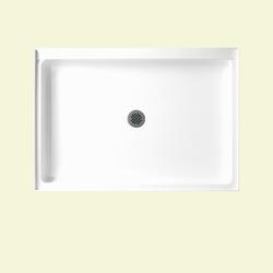 Swan™ Veritek™ 48"W x 34"D White Single Threshold Shower Base with ...