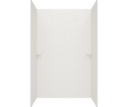 Swanstone™ Modern Subway Tile™ 62"W x 36"D x 96"H Birch Shower Wall ...