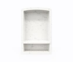 Swanstone™ 15"W x 4-5/16"D x 22"H Carrara Recessed Shampoo Shelf at ...