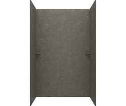 Swanstone™ Classic Subway Tile™ 62"W x 36"D x 72"H Charcoal Gray Shower ...