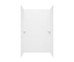 Swanstone™ Traditional Subway Tile™ 62"W x 36"D x 96"H Carrara Shower ...