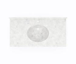 Swanstone™ Ellipse™ 43"W x 22"D Ice Solid Surface Vanity Top with Oval ...