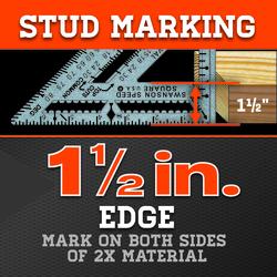Swanson® Speed® Square Pro 7" Aluminum Rafter Square at Menards®