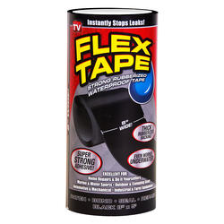 FLEX TAPE® 8" x 5' Black Strong Rubberized Waterproof Tape at Menards®