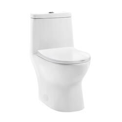 Swiss Madison Ivy 1-Piece White Standard Height Elongated Toilet at ...