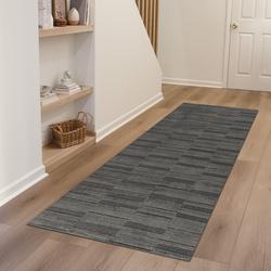 Designer's Image™ Freya Charcoal 27" x 7'3" Runner Rug at Menards®