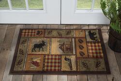 Designer's Image™ Lodge Cabin Brown 24" x 3' Area Rug at Menards®