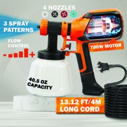 AV Steel 700W Electric Paint Sprayer with 4 Copper Nozzles at Menards®