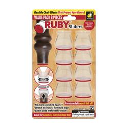 As Seen On TV Ruby™ Sliders Plastic Furniture Tips - 8 Pack at Menards®